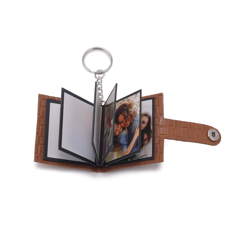 Mini Photo Album Key Chain With 5 or 10 Photos - Mini Photobook ...