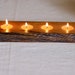 Rustic Wood Candle Holder Reclaimed Wood Beam 4 Tea-light Holder ...