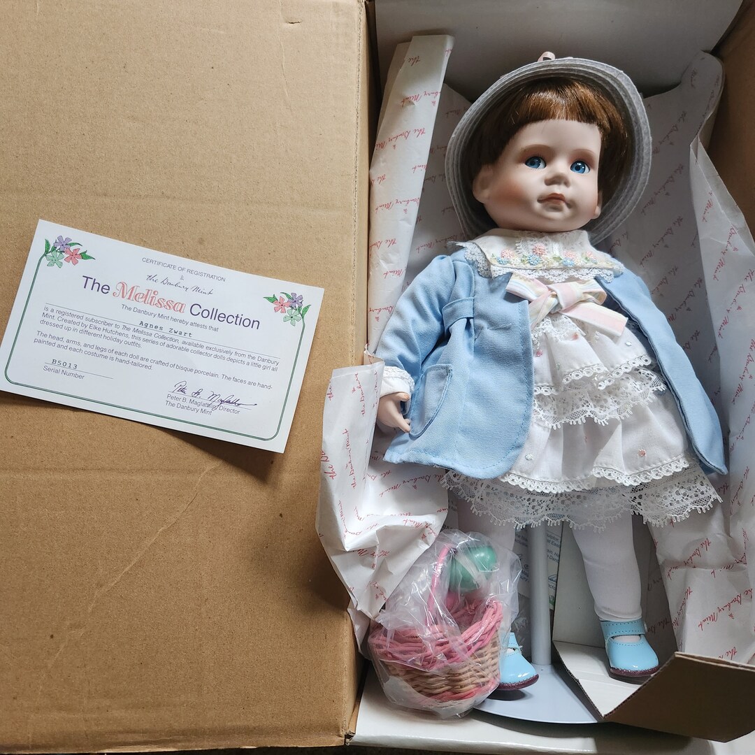 Danbury Mint - MELISSA Easter Doll With Box, Blue Eyes - Etsy