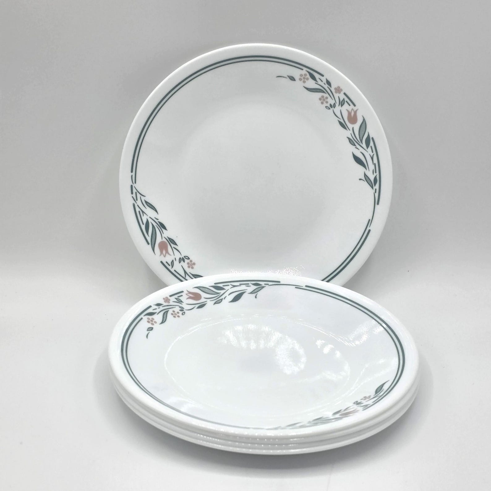 Corelle Rosemarie 6.75" Bread /dessert Plates Vintage Set of 5 - Nice ...