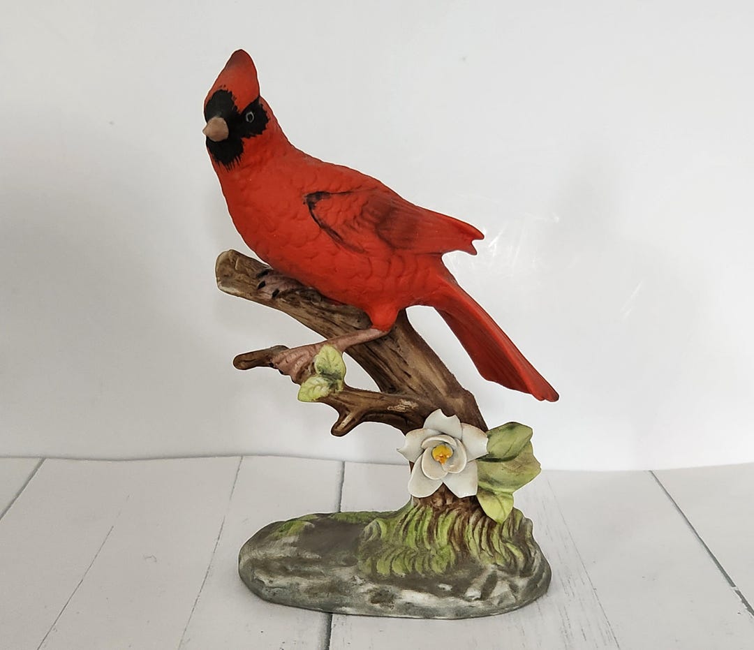 Vintage Lefton NORTHERN CARDINAL Male, 2364, Birdlover, Birdwatcher ...
