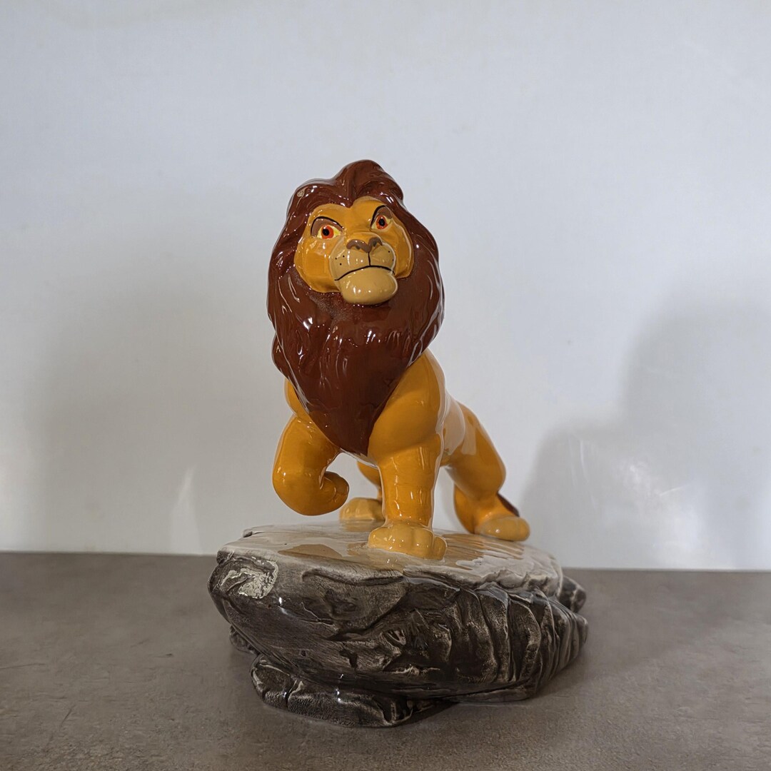 Disney Lion King MUFASA Ceramic Figurine Pride Rock Lion - Etsy