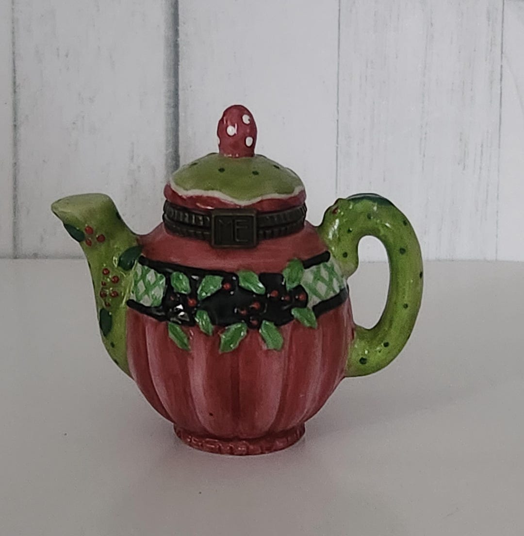 Mary Engelbreit - Mini Teapot Trinket Box - Enesco, Vintage - Etsy