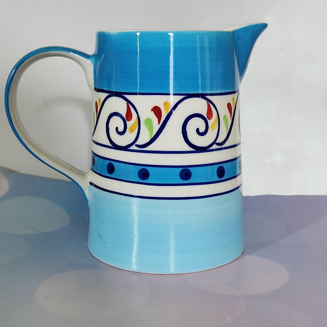 Whittard of Chelsea - Milk Jug - Pitcher - Bright Colors, Boho Design ...