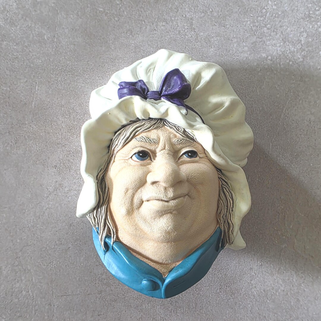 Vintage Bossons Head - SARAH GAMP - Chalkware Head Dickens Collection ...