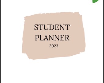 Student Planner Digital Planner School Planner Class Planner Printable ...