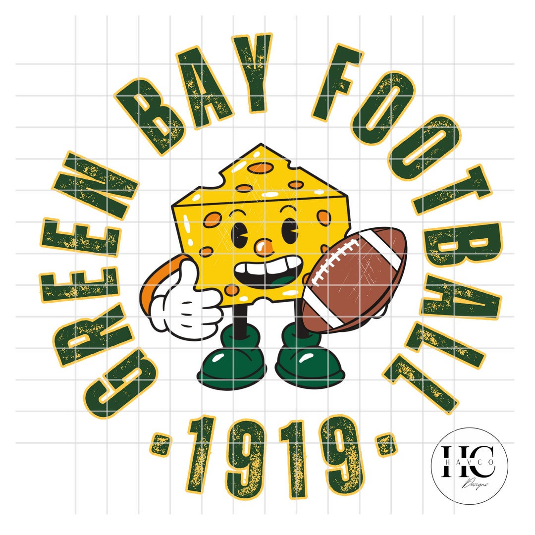 Green Bay Football PNG, American Football, Cheesehead PNG, Vintage ...