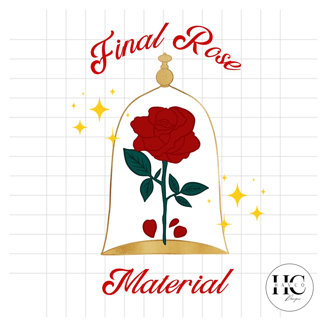 The Final Rose Bachelor PNG, Beauty and the Beast, Final Rose Material ...