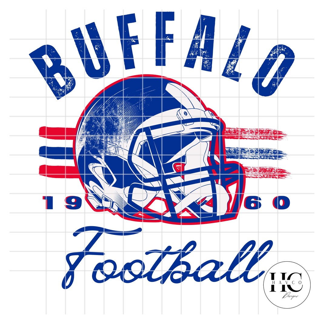 Buffalo Football PNG, American Football, Buffalo Fans, Vintage Style ...