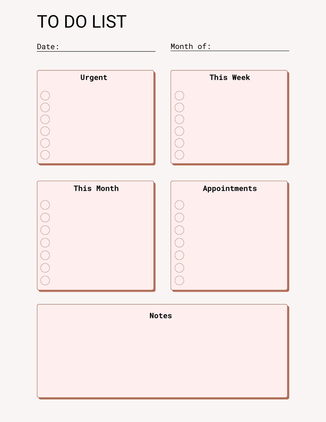 To Do List, Work List, Projects, Home To-do's, - Etsy