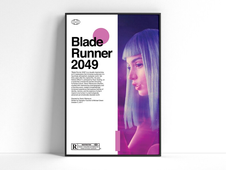 Blade Runner 2049 Movie Poster / Minimalist / Modern / Wall - Etsy