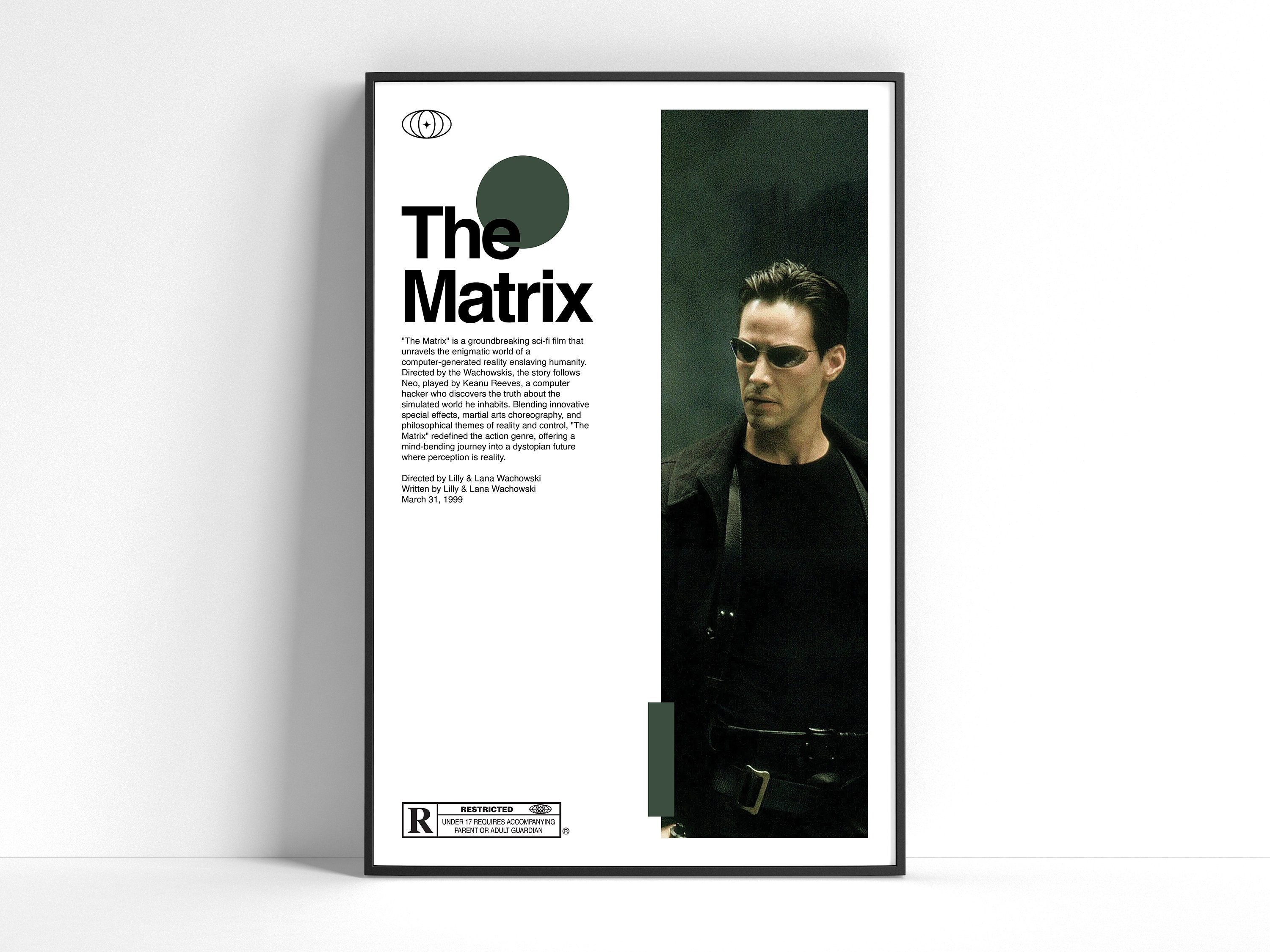 The Matrix Movie Poster / Minimalist / Modern / Wall Art / Print ...