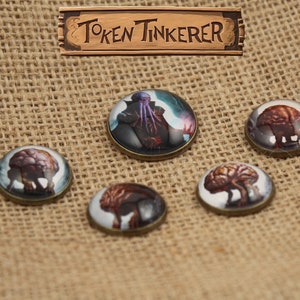 Mind Flayer and Intellect Devourers RPG Tokens Glass and Metal Deluxe ...