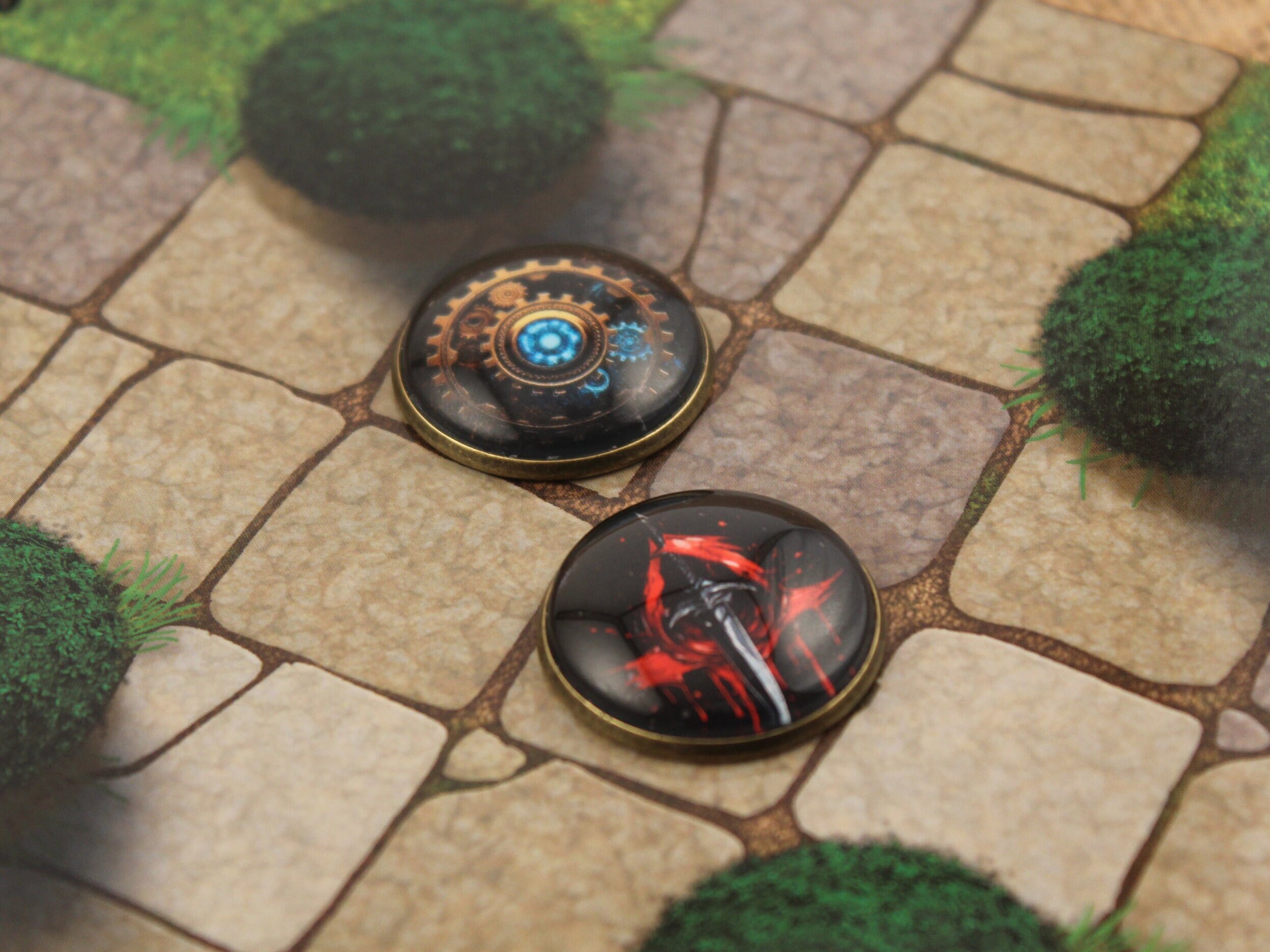 RPG Dnd Classes Tokens Glass and Metal Deluxe Tokens Handmade by the ...