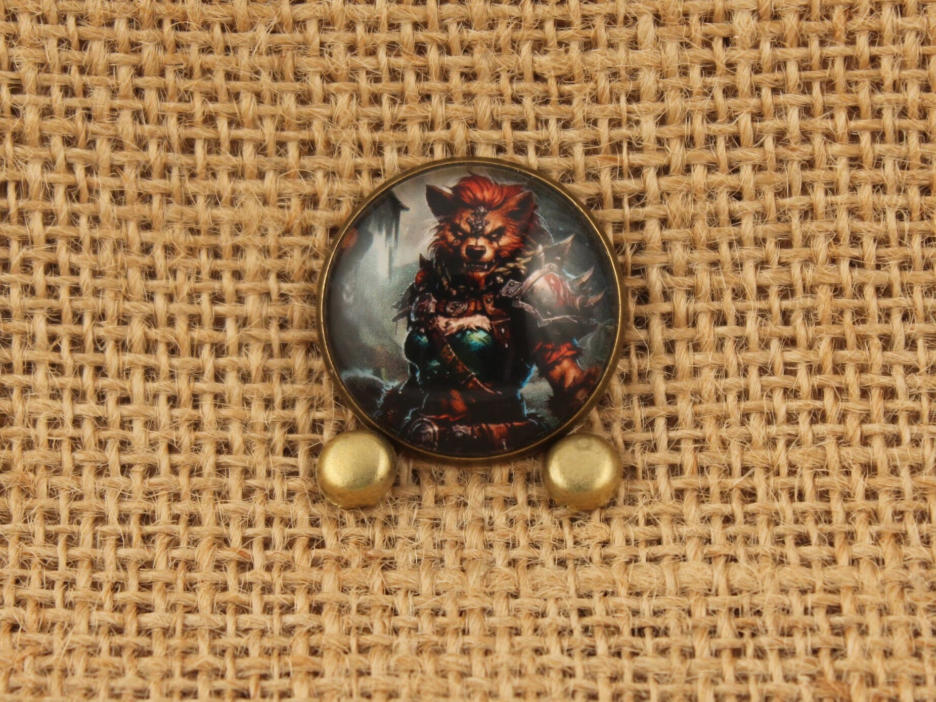 Gnolls RPG Tokens Glass and Metal Deluxe Tokens Handmade by - Etsy