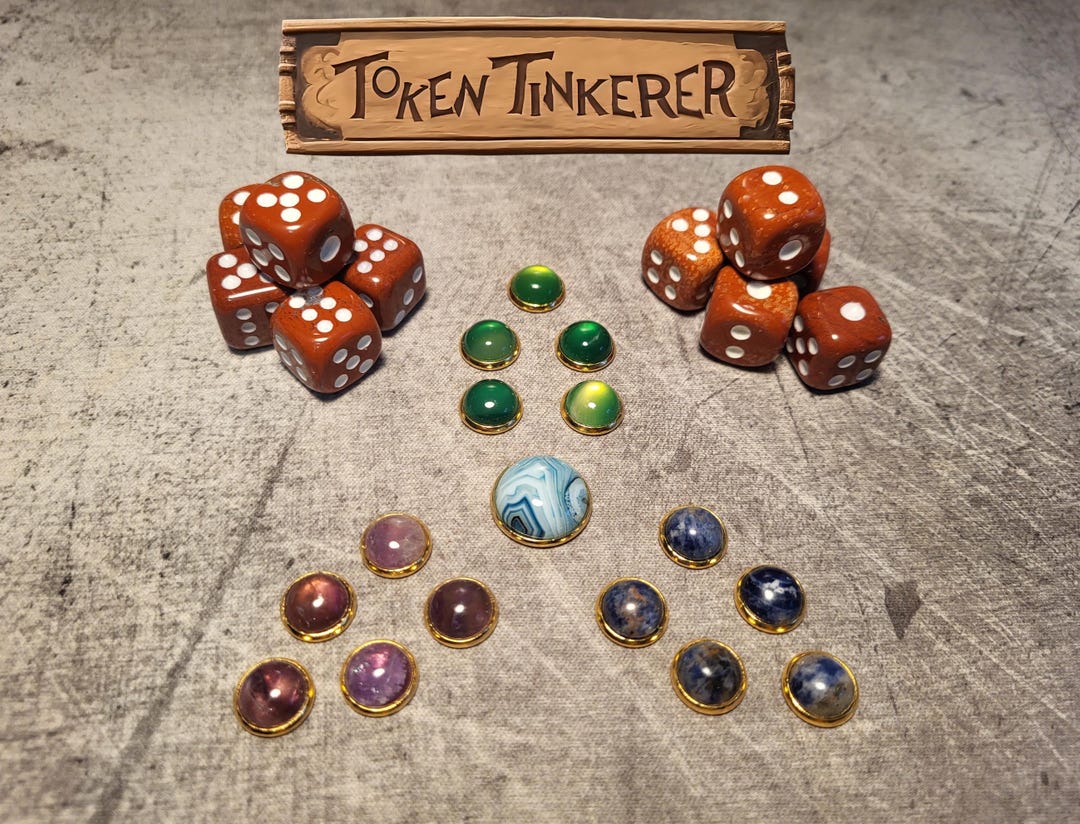 Game Tokens Altered TCG Tokens Natural Stones and Metal Exclusive ...