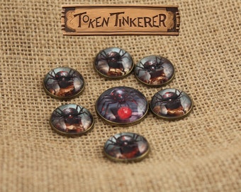 Bandits RPG Tokens Glass and Metal Deluxe Tokens Handmade by the Token ...