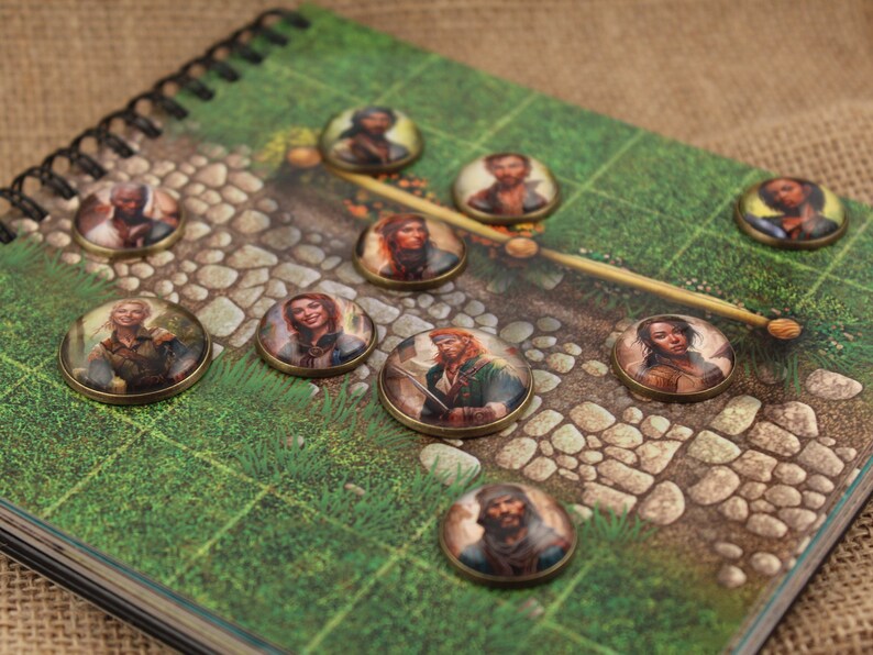 Bandits RPG Tokens Glass and Metal Deluxe Tokens Handmade by the Token ...