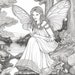 Enchanted Fairy Princess Coloring, Digital PDF Download, Magical Art ...