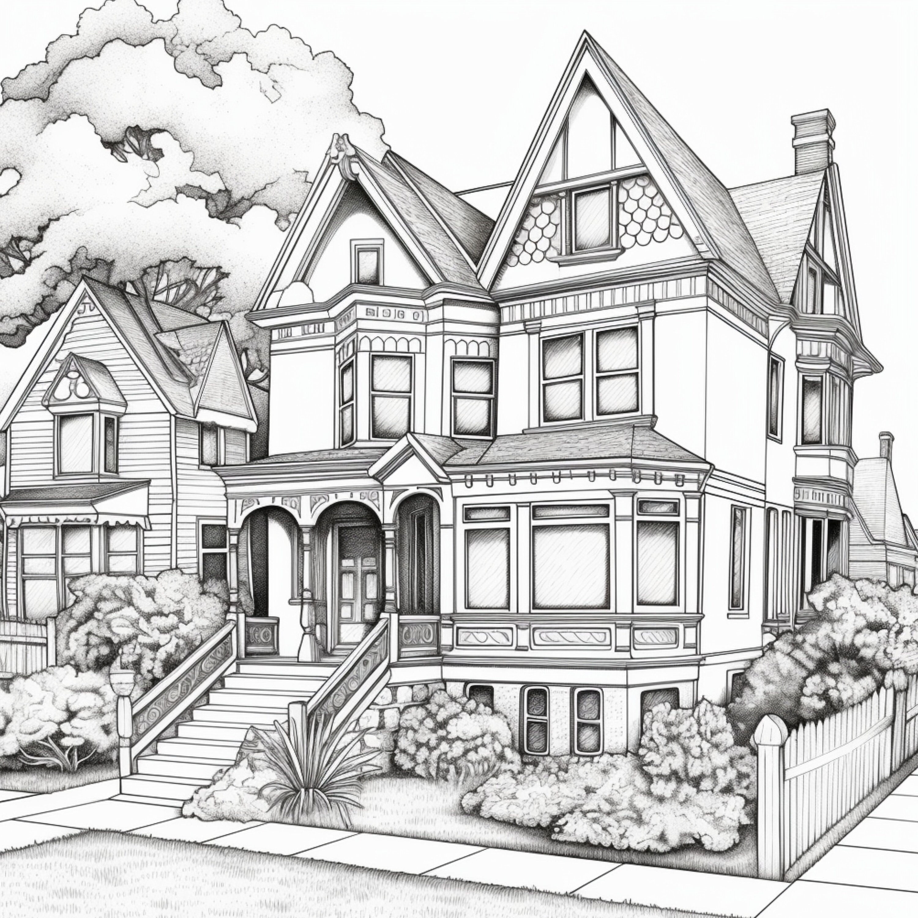 Architectural Wonders Coloring, Digital PDF Download, Monumental ...