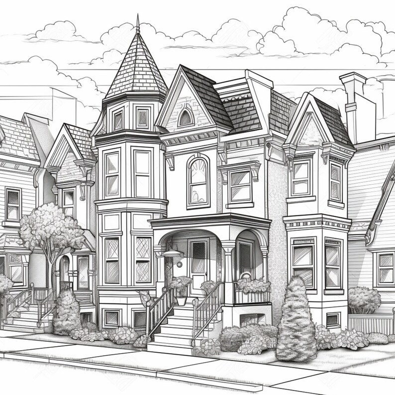 Architectural Wonders Coloring, Digital PDF Download, Monumental ...