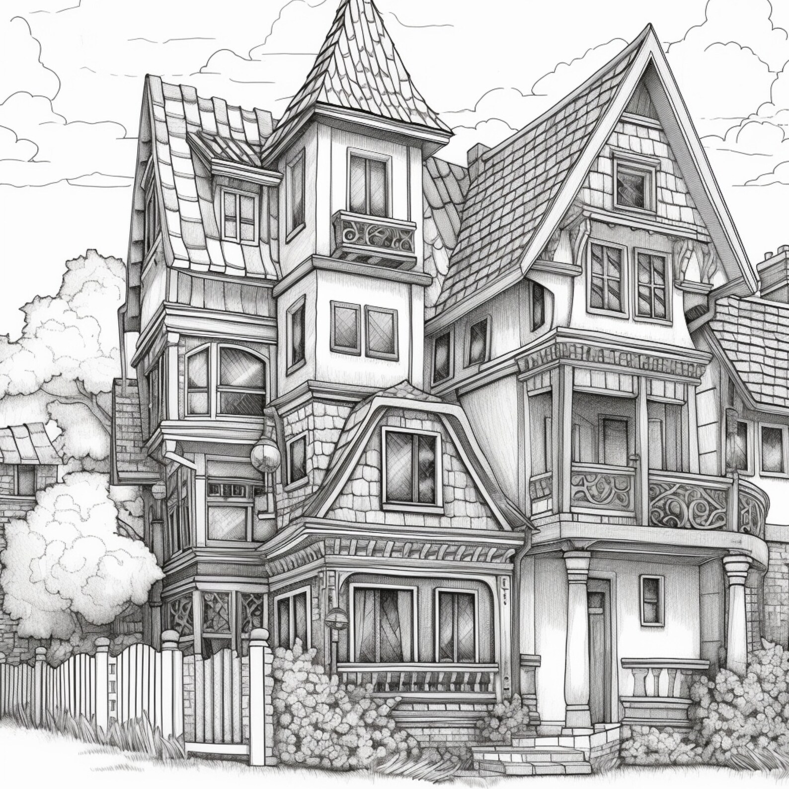 Architectural Wonders Coloring, Digital PDF Download, Monumental ...