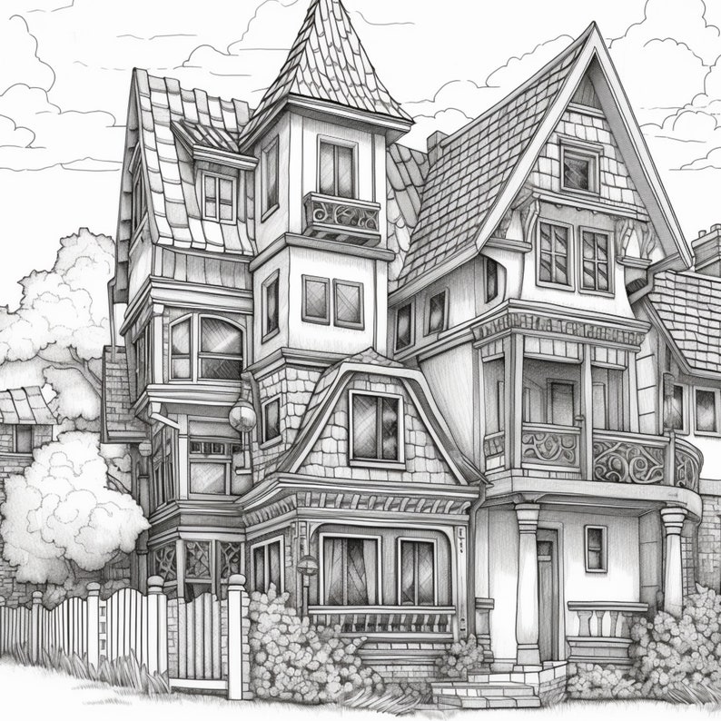 Architectural Wonders Coloring, Digital PDF Download, Monumental ...