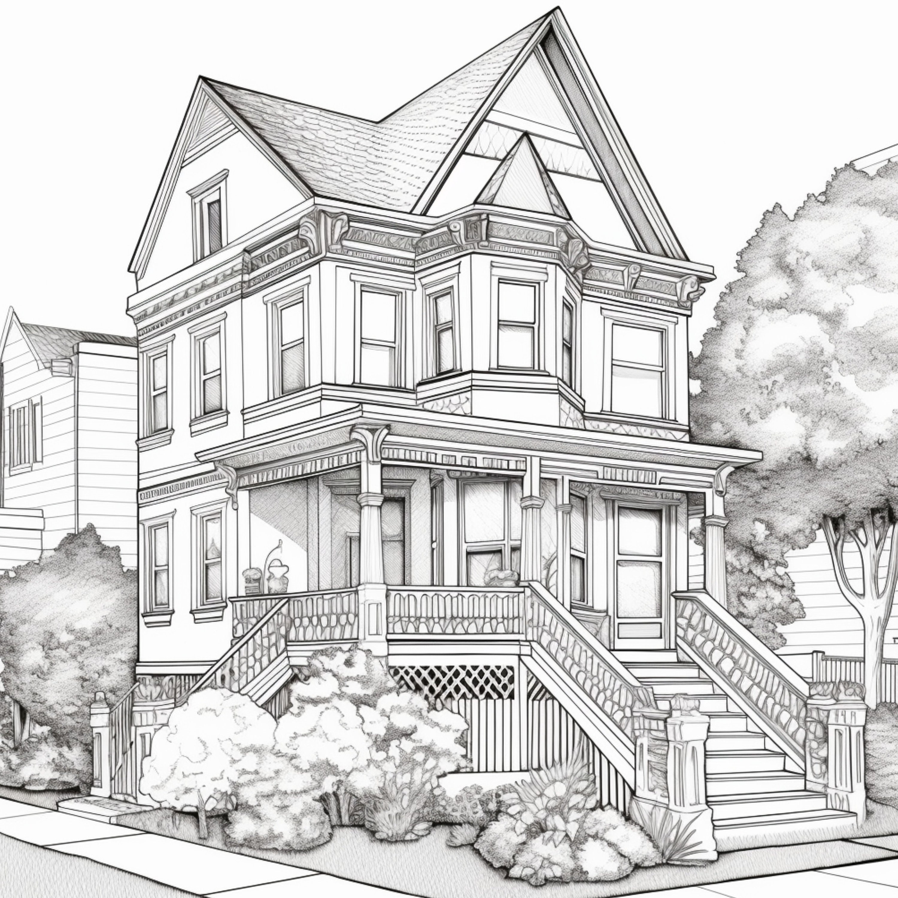 Architectural Wonders Coloring, Digital PDF Download, Monumental ...