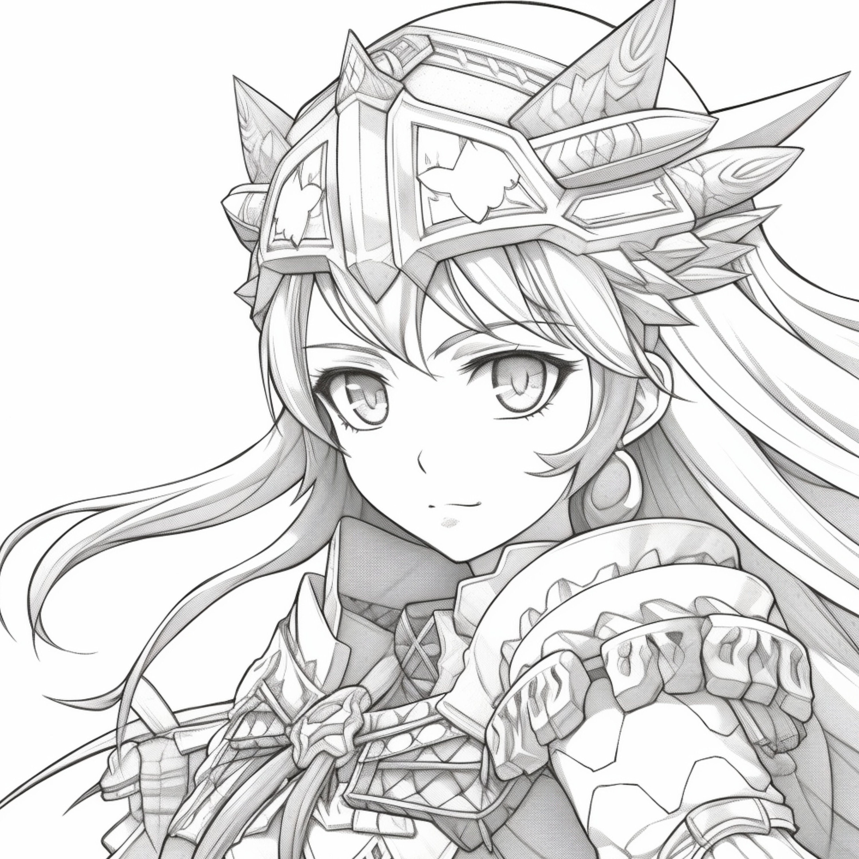 Anime Manga Marvels Coloring, 20 Exquisite Pages, Digital PDF Download ...