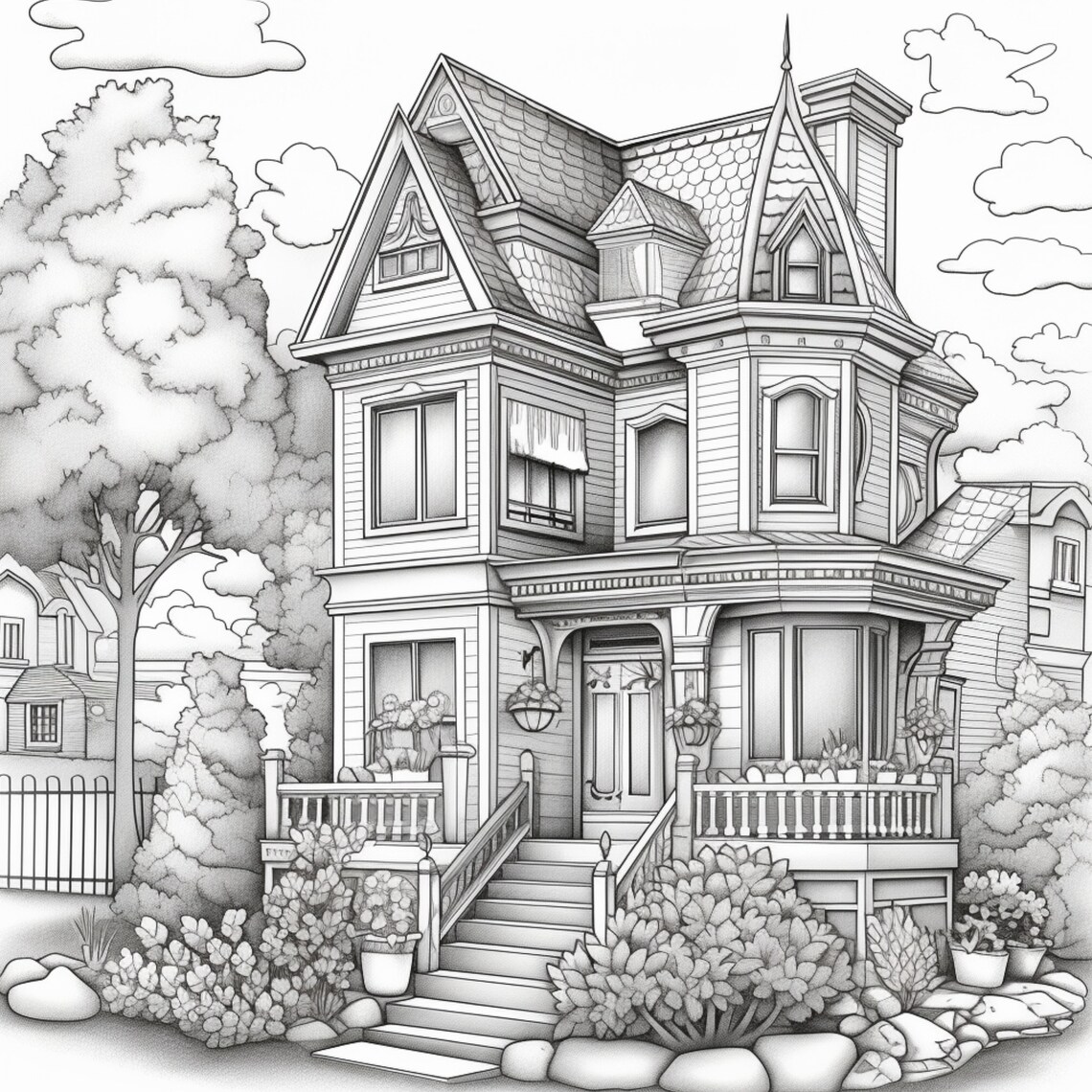 Architectural Wonders Coloring, Digital PDF Download, Monumental ...