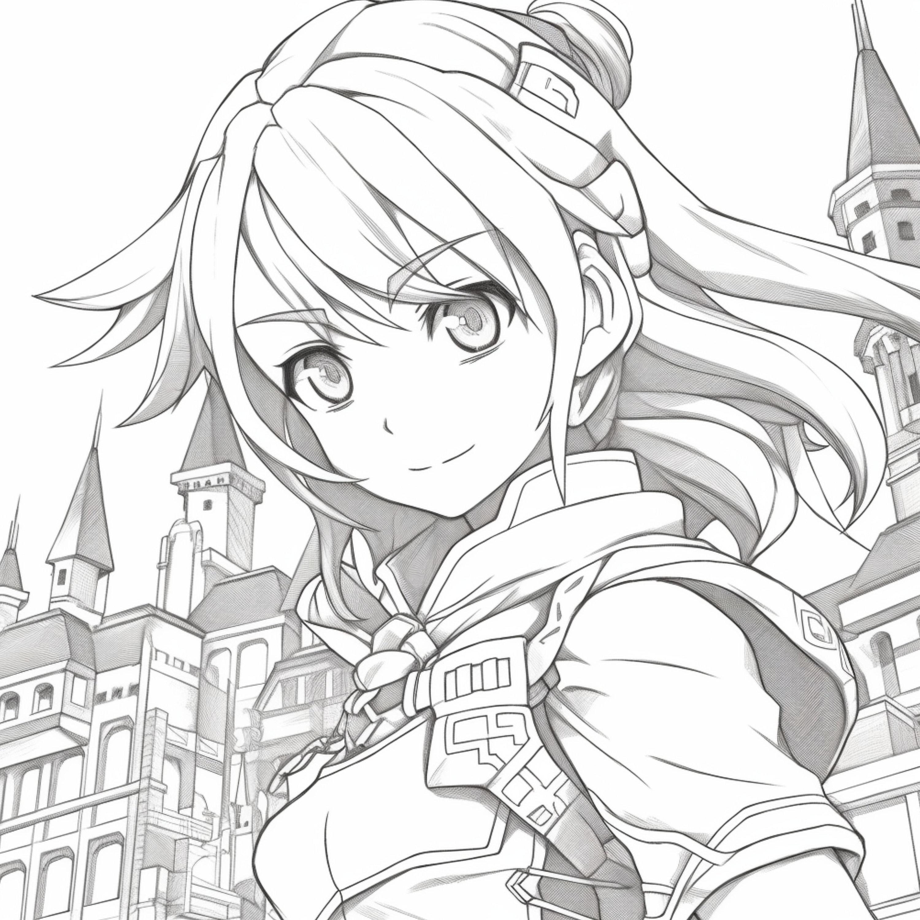 Anime Manga Marvels Coloring, 20 Exquisite Pages, Digital PDF Download ...