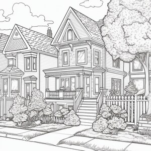 Architectural Wonders Coloring, Digital PDF Download, Building Art ...