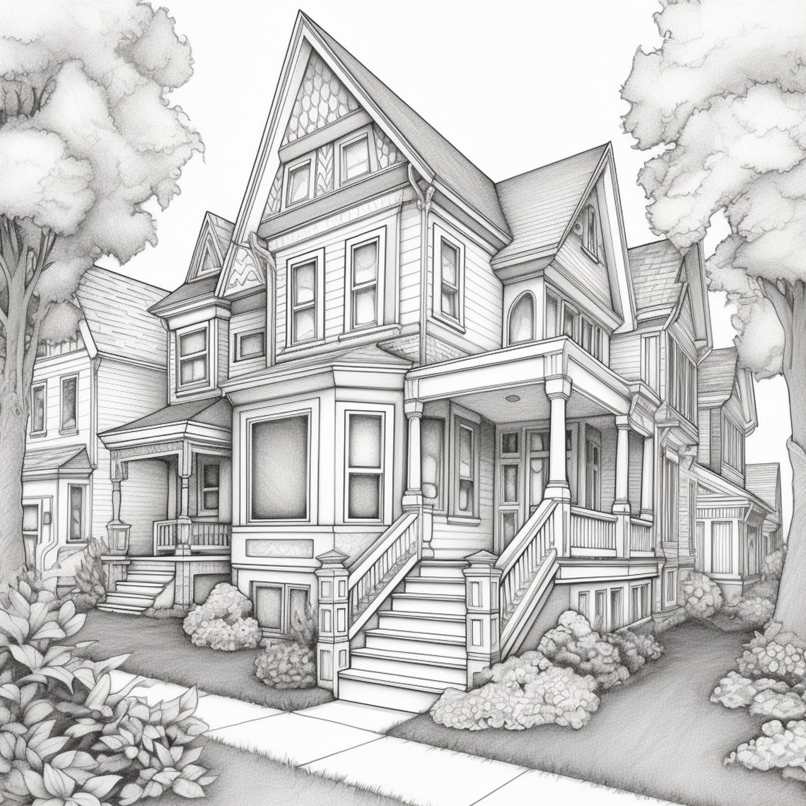 Architectural Wonders Coloring, Digital PDF Download, Monumental ...