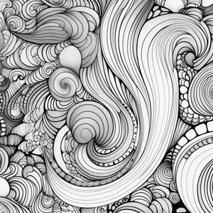 Unleash Your Creativity: Abstract Harmony Coloring, Digital PDF ...