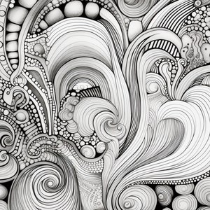 Unleash Your Creativity: Abstract Harmony Coloring, Digital PDF ...