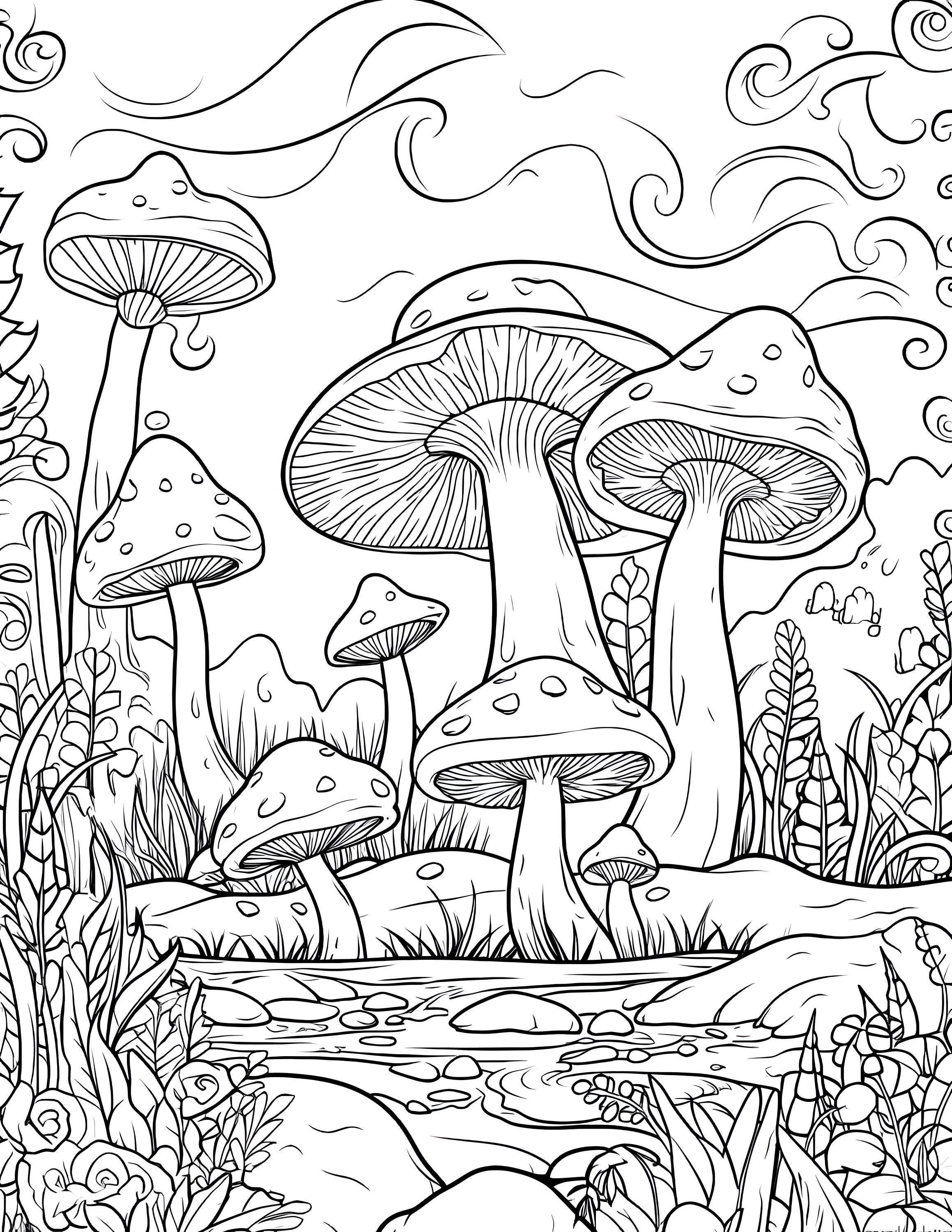 Fantasy Art Coloring Page - Etsy