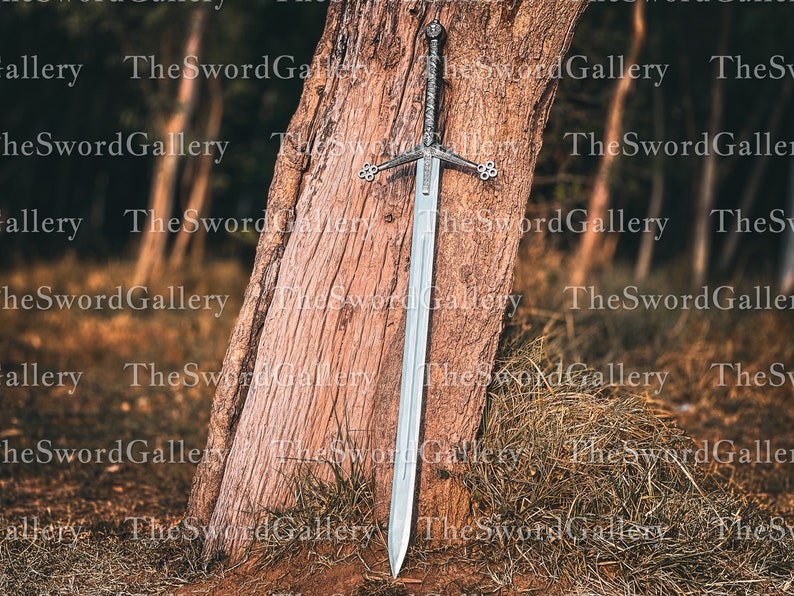 Handmade Scottish Claymore Sword J2 Steel Highland Claymore Black ...