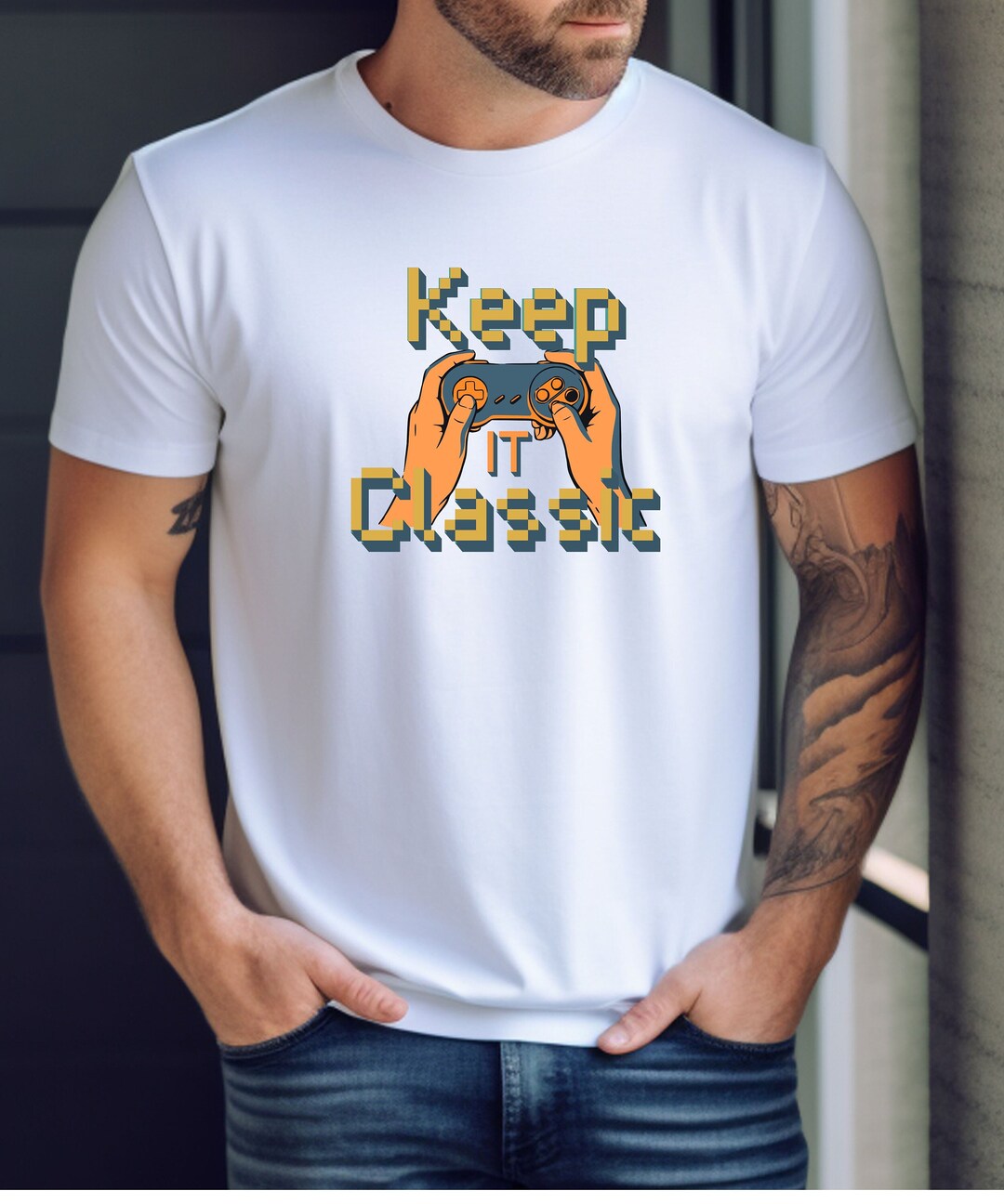 Classic Gamer Shirt With Retro Gaming Design Gaming Gift Idea Retro ...