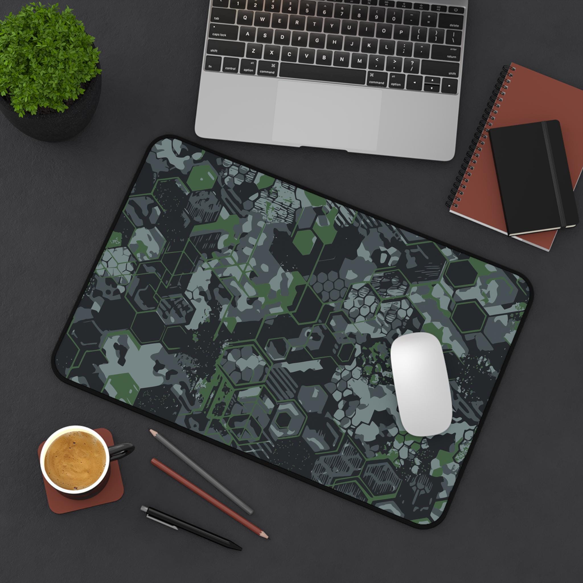 Camo Desk Mat: Modern Neoprene Mousepad - Gamer Decor - Etsy