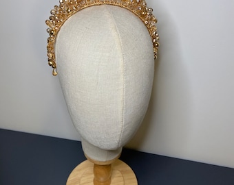 Gold Spiked Halo Crown Festival Performance Halo Headpiece - Etsy