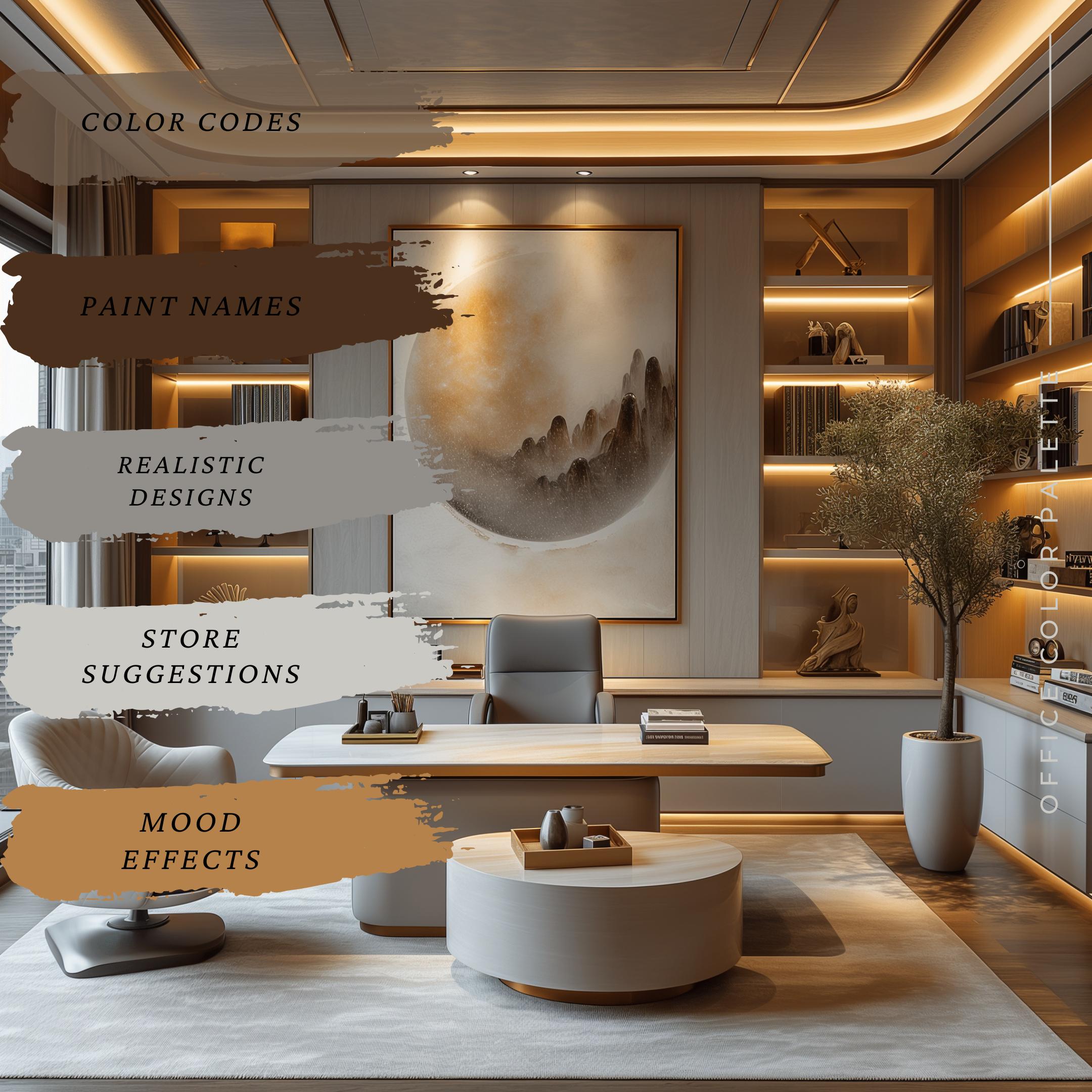 Sherwin Williams, Modern Office Paint Palette, Home Paint Colors, Whole ...