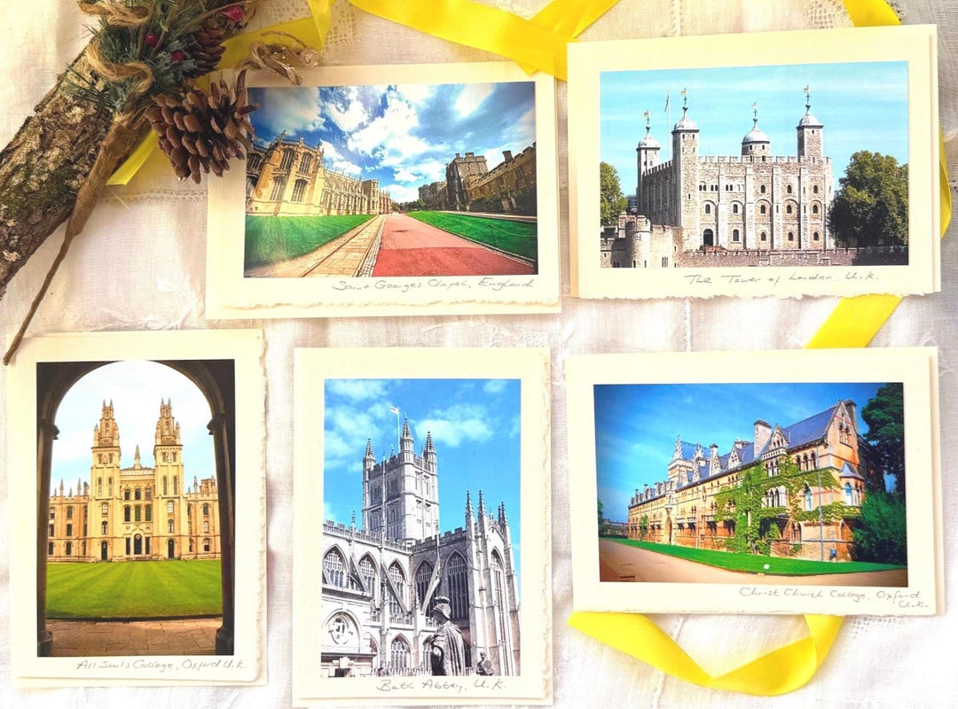 Tower of London & Oxford Set of Photo Note Cards, English Architecture ...