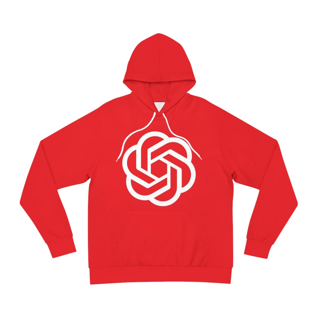 Chat GPT Red and Black Hoodie With Life Quote - Etsy