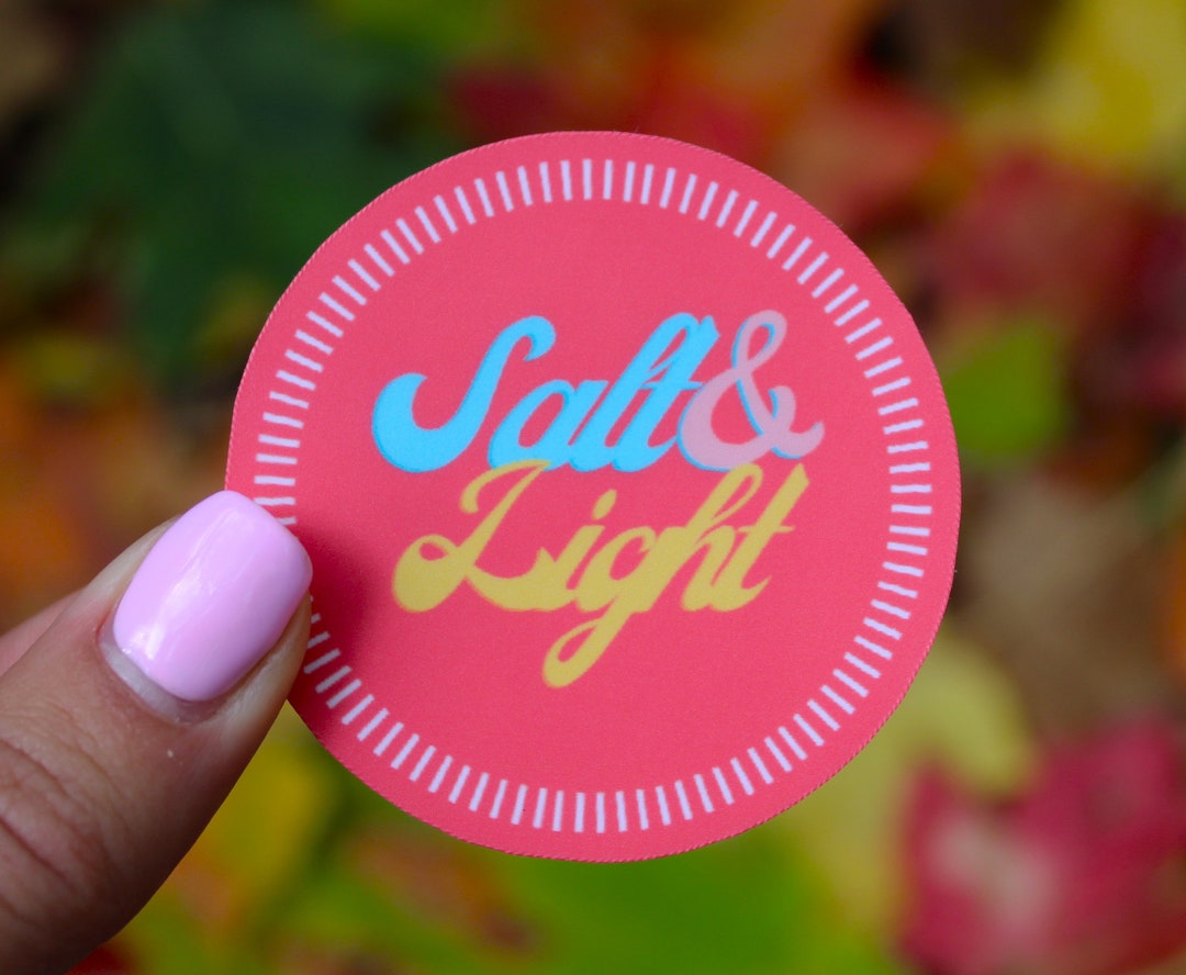 Salt & Light Christian Laminated Vinyl Sticker/decal Pink - Etsy