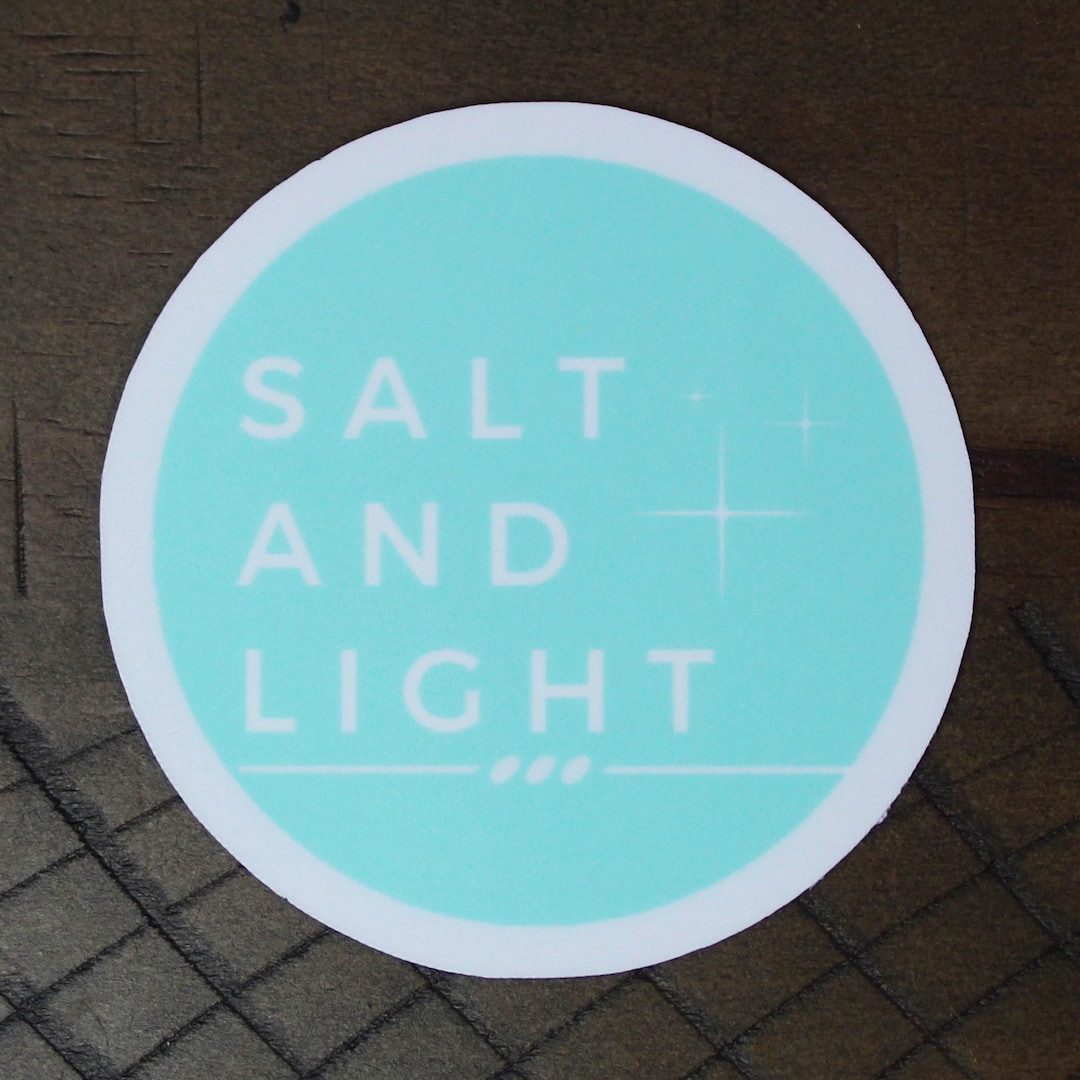 Salt & Light | Christian Laminated Vinyl Sticker/decal - Etsy