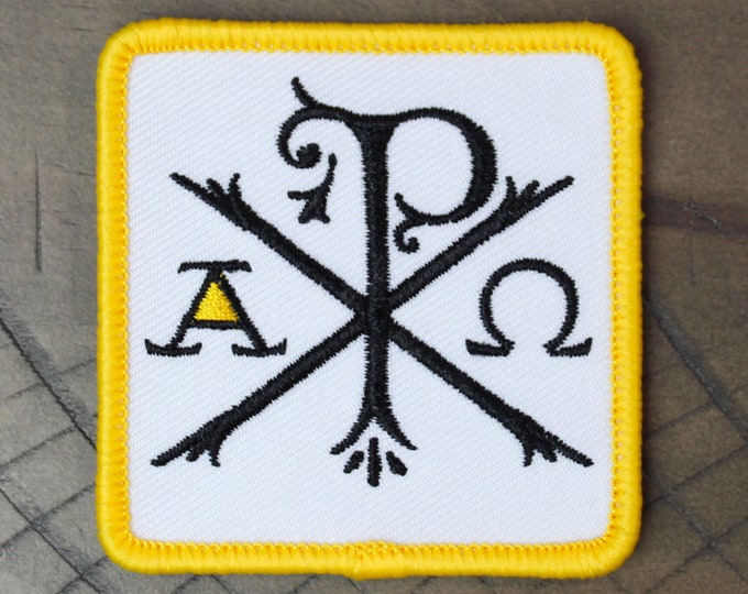 Chi-rho Christogram-liturgical-vestment-embroidered Iron on Symbol ...