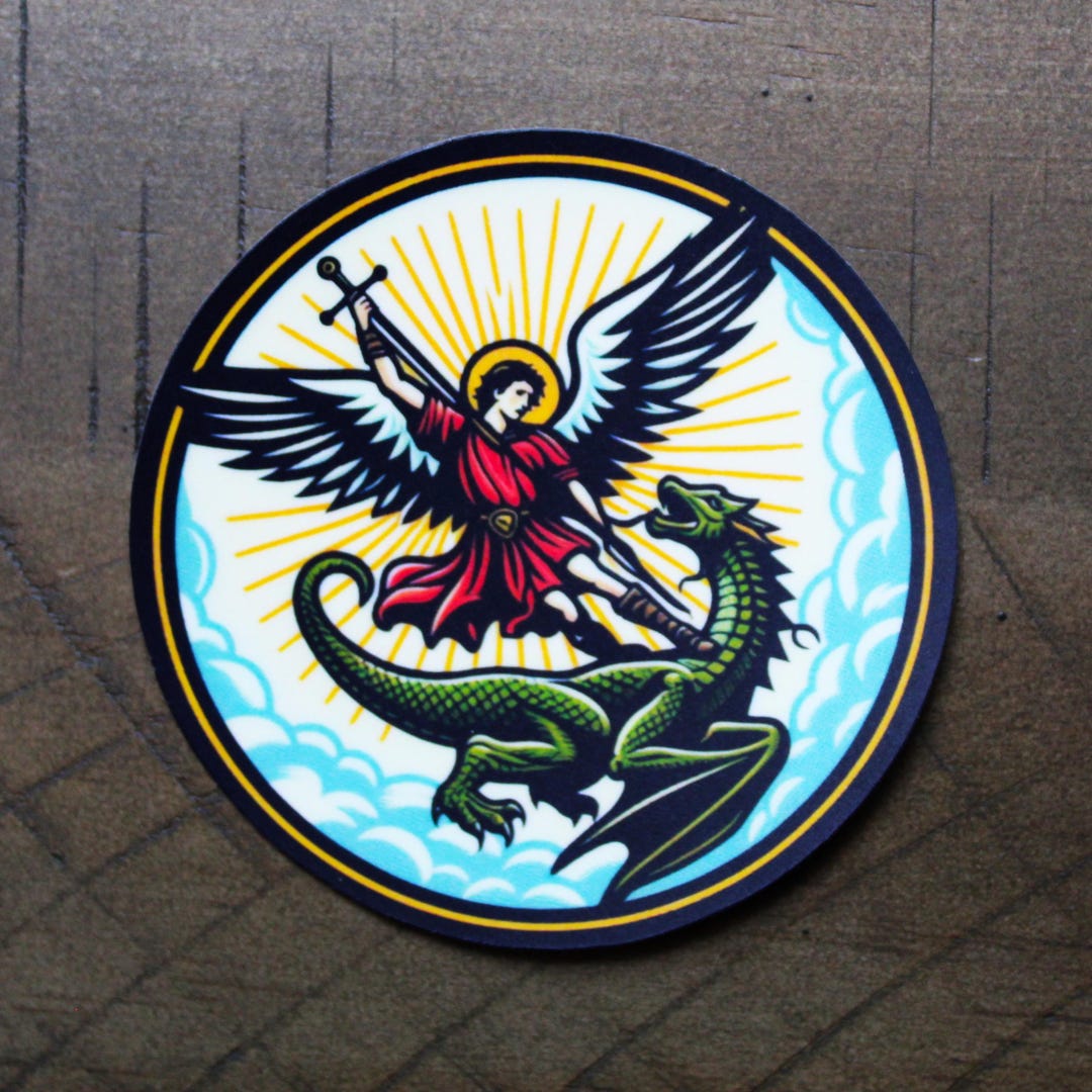 Saint Michael the Archangel | Christian Laminated Vinyl Sticker/decal ...