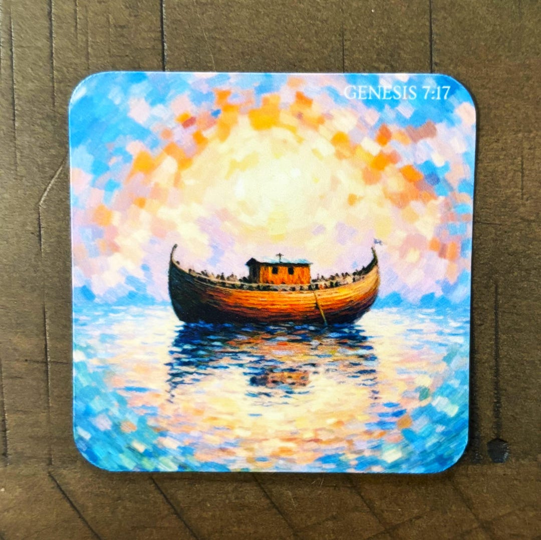Noah's Ark | Christian Laminated Vinyl Sticker/decal - Etsy