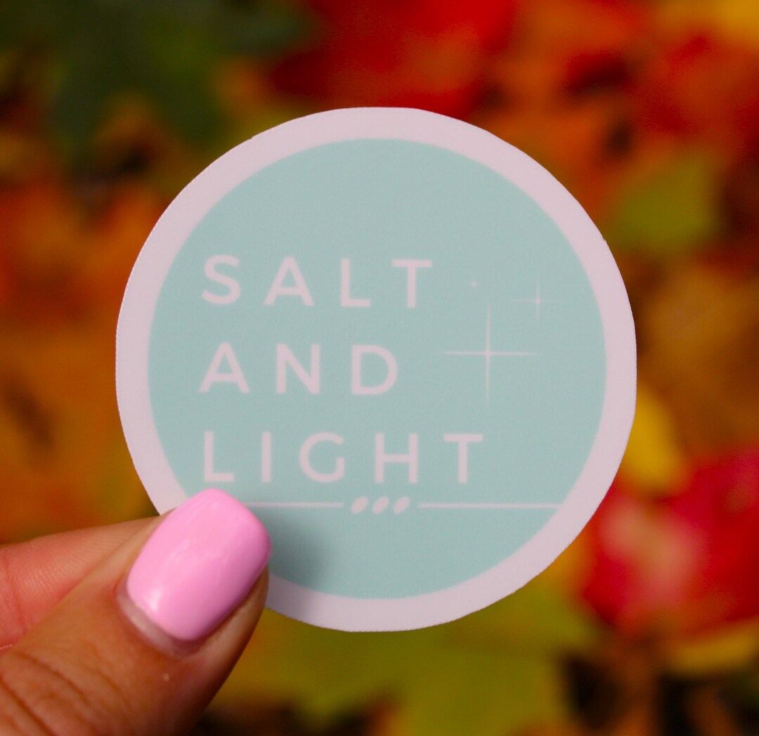 Salt & Light Christian Laminated Vinyl Sticker/decal - Etsy