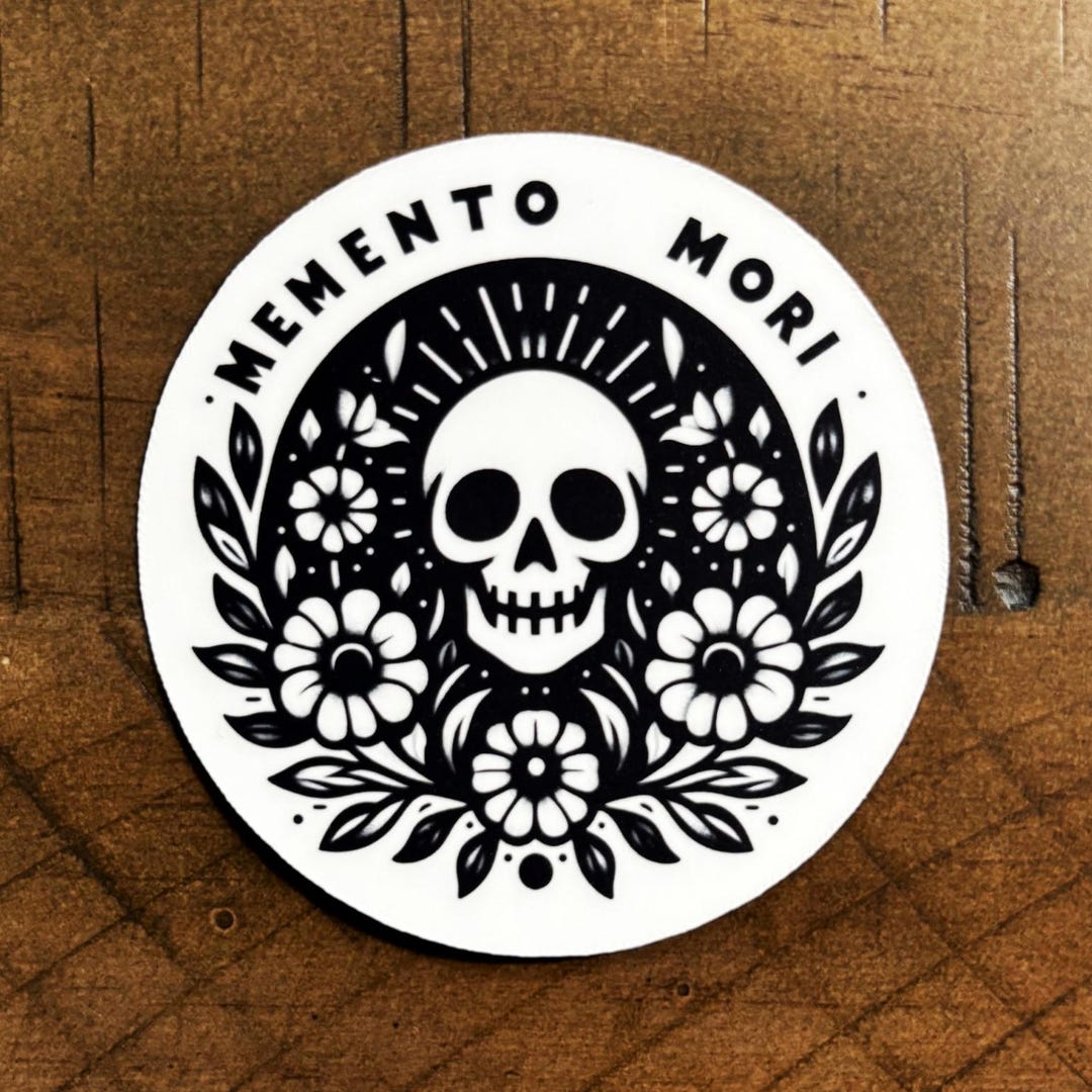 Memento Mori Remember You Must Die Christian Laminated Vinyl Sticker ...